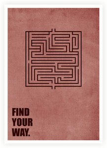 Find Your Way Business Quotes Paper Print - Quotes & Motivation posters ...