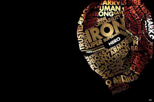 Iron Man Typography Photographic Paper - Typography posters in India ...