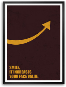 Smile, It Increases Your Face Value Business Quotes Paper Print ...