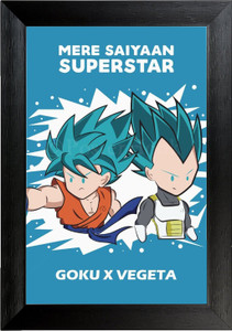 Goku x Vegeta Wall Frame Poster Movies ,(12X18) BY Vprint Paper Print ...