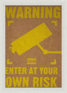 Warning- area under cctv surveillance Framed Poster Fine Art Print ...