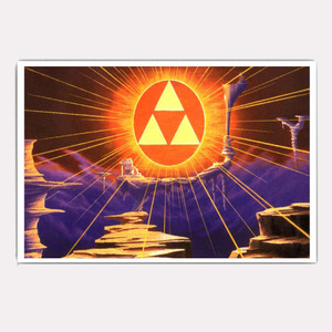 Hawtskin Zelda Video Game Triangle Sun Art 18X12 Inch Ready To Stick ...