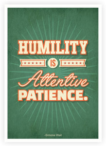 Lab No. 4 Humility Is Attentive Patience Motivational Quotes Poster ...
