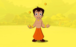 CHOTA BHIM CARTOON COMIC WALLPAPER ON FINE ART PAPER HD Fine Art Print ...