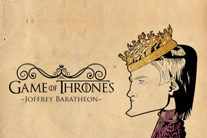 Eureka Designs Joffrey Baratheon Cartoon Paper Print Rolled Paper Print ...