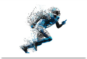 Animated Rugby Paper Print - Sports posters in India - Buy art, film ...