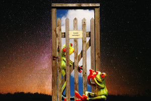frog mourning poster Fine Art Print - Humor posters in India - Buy art ...