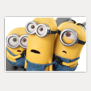 The Minions Scared (18x12) Paper Print - Abstract posters in India ...