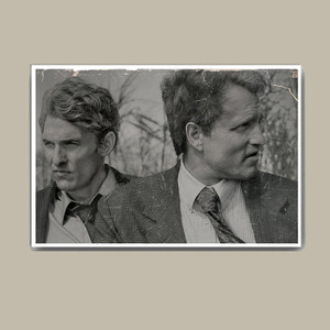 True Detectives Rust & Chole Wall Hang Fine Art Print - Abstract ...