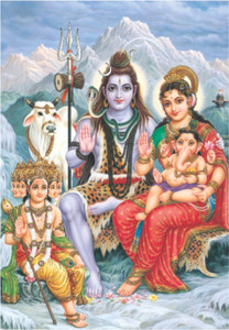Shiv Parivar Fine Art Print - Religious posters in India - Buy art ...