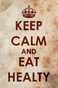 Keep Calm and Eat Healthy Paper Print - Quotes & Motivation posters in ...