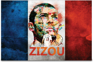 Shopmantra Zizou Zidane France Football Poster Paper Print - ShopMantra ...