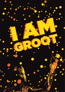 "I AM GROOT" designed by Arjun Arunkumar Paper Print - Arjun Arunkumar ...