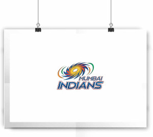 Mumbai Indians White Paper Print - Sports posters in India - Buy art ...