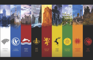 Colormart game of thrones flags Photographic Paper - Colormart posters ...