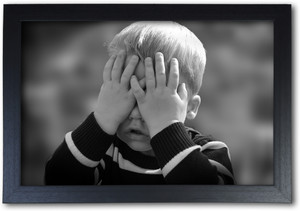 Cute Little Boy Poster with Frame Paper Print - Children posters in ...