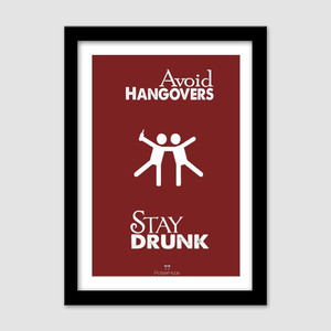 Stay Drunk Glass Photographic Paper - Poster Hook posters - Pop Art ...