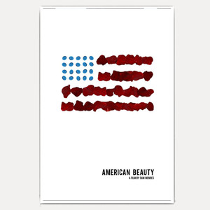 American Beauty Movie Minimal (18x12) Paper Print - Abstract posters in ...
