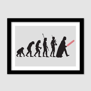 The Human Evolution Laminated & Framed Wall Mounted Photographic Paper ...