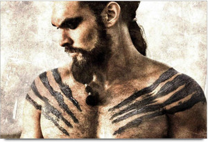 RangeeleInkers GOT khal drogo Laminated Poster Paper Print - Abstract ...