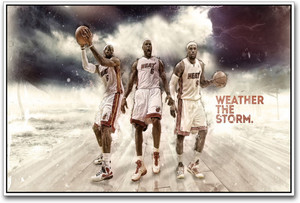 EurekaDesigns Poster Lebron James Basketball Heat Paper Print Paper ...