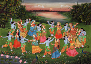 Tallenge - Krishna Raas Leela –The Dance of Passion - Large Size Ready ...