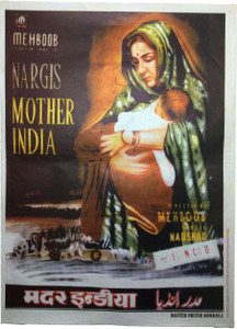 Vintage Bollywood Original Reprinted Mother India Large Poster Paper ...