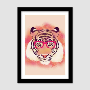 Swag Tiger Laminated & Framed Wall Mounted Photographic Paper ...