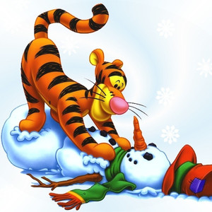 Christmas Cartoons - Medium Size Ready To Frame Rolled Digital Art ...