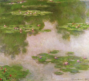 Sea Roses2 Large by Monet Fine Art Print - Monet posters - Buy art ...
