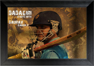 Saurav Ganguly Wall Frame Poster Quotes & Motivation ,(18X12) BY Vprint ...
