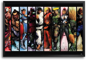 Street Fighters Characters Framed Photographic Paper - TV Series ...