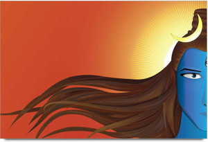 Lord Shiva Minimal Vector Artwork Design Laminated Poster Paper Print ...