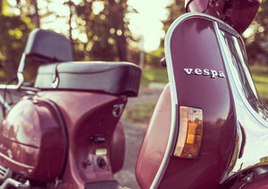 Red Scooty Fine Art Print - Vehicles posters in India - Buy art, film ...