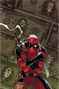 Deadpool dollar (Officially Licensed) poster Paper Print - Movies ...