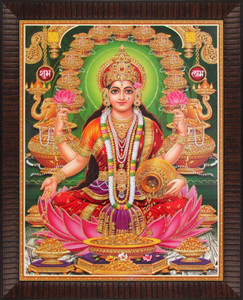Goddess Lakshmi / Laxmiji / Laxmi Poster Paper Print - Art & Paintings ...