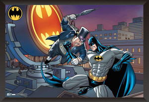 Hungover Batman And Penguin Fight Scene Urban Legend Comics Special ...