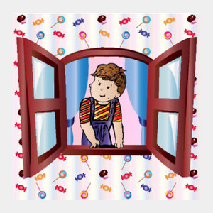 Little Boy Square Art Print | Madhumita Mukherjee Photographic Paper ...