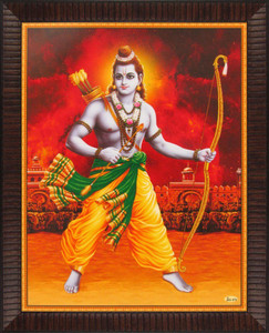 Lord Rama / Ram with Bow Poster Paper Print - Art & Paintings ...