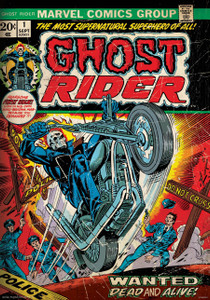 Ghost rider - wanted poster (Officially Licensed) Paper Print - Movies ...