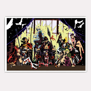 Hawtskin Ttgl Anime The Whole Crew 18X12 Inch Ready To Stick Poster ...