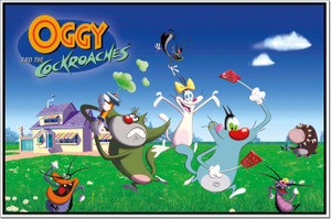 Oggy Cartoon Poster Paper Print - Animation & Cartoons posters in India ...