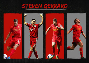 Steven Gerrard Liverpool Poster Paper Print - Sports, Gaming, Pop Art ...
