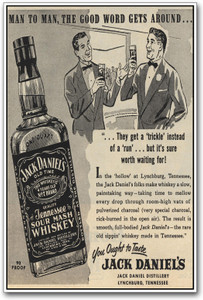 Ought to taste Jack Daniels Paper Print - Abstract posters in India ...