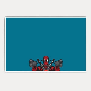 Deadpool Minimal Art (18x12) Paper Print - Abstract posters in India ...