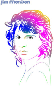 Jim Morrison - Outline Paper Print - Music, Personalities posters in ...