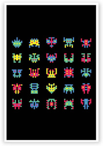 Athah Poster Bit Creatures Quirky Poster Illustration A Poster Paper ...