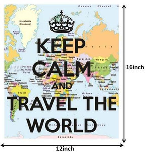 Keep Calm and Travel the World Photographic Paper - Quotes & Motivation ...