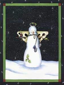 Praying Snowman Fine Art Print - Leslie J.Beck posters - Animation ...