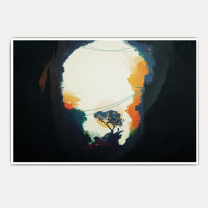 The City Scape Art (18x12) Paper Print - Abstract posters in India ...